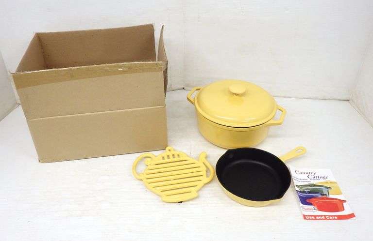 Country Cottage, by Ultrex, porcelain enamel, 9-piece cast iron ...