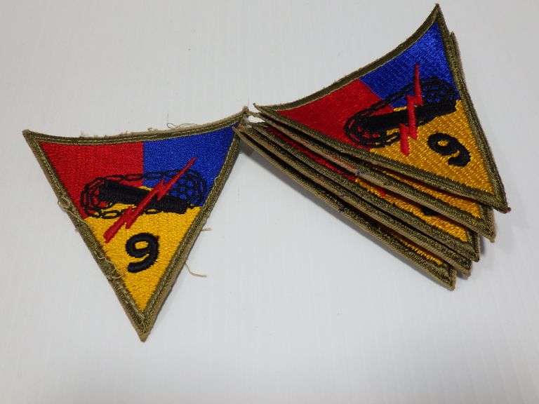 (23) WWII US Army patches, include: 6- 6th Armored Division, 10 ...