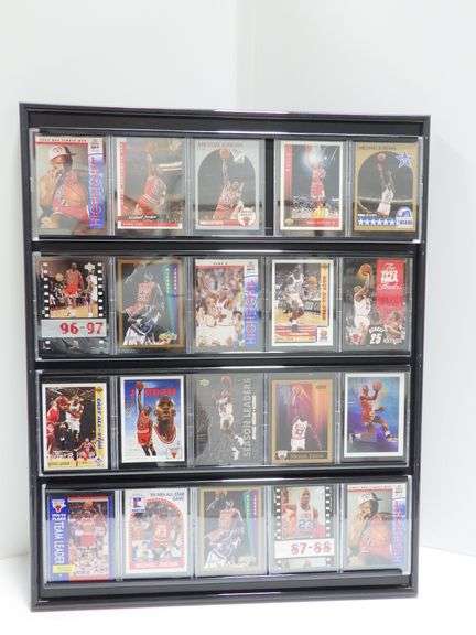Michael Jordan display rack containing (20) Mint original Michael ...