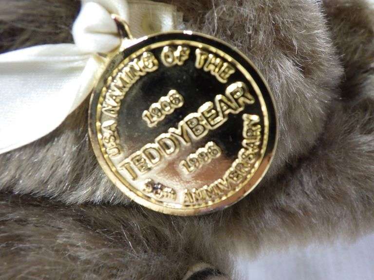 Older Steiff Mohair 90th Anniversary Berryman Bear with Roosevelt ...