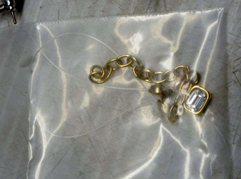 Jar full of untested jewelry from an estate, jar- 5" x 5" x 10"; Except ...