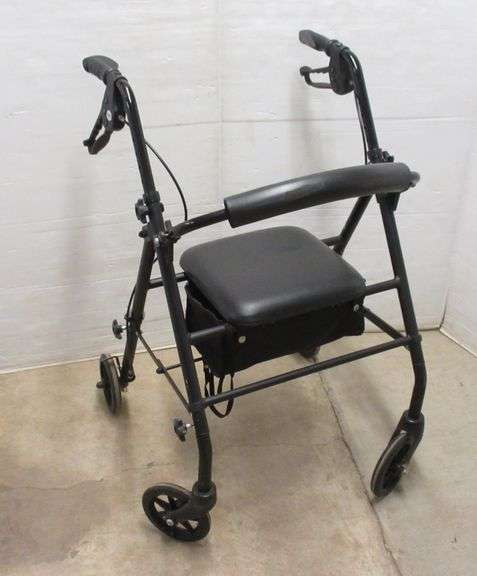 Equate walker, seat-12"W x 12"D, good condition - Albrecht Auction Service