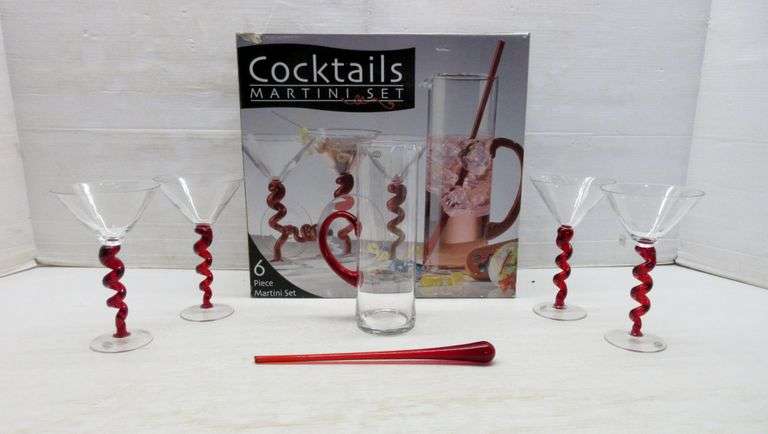 Home Essentials and Beyond, 6-Piece cocktail martini set, includes: 1 ...