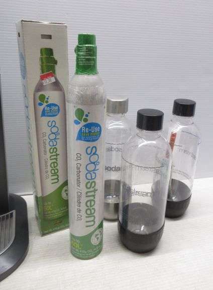 Sodastream carbonated soda maker machine, includes: Caps, bottles, and ...