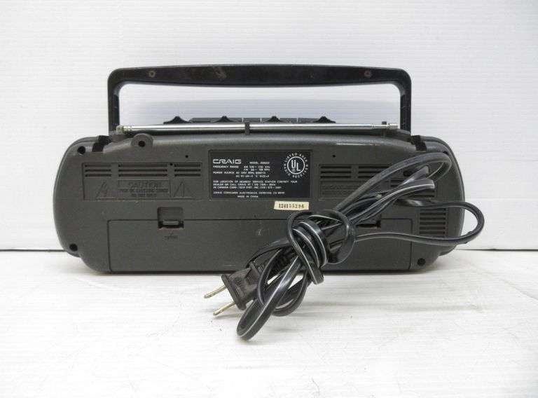 (2) Radios, includes: Craig Stereo radio cassette recorder, and ...