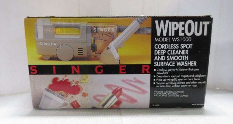 Singer Wipeout cordless spot deep cleaner and smooth surface washer, 11 ...
