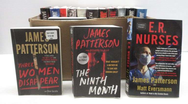 (20) James Patterson books - Albrecht Auction Service