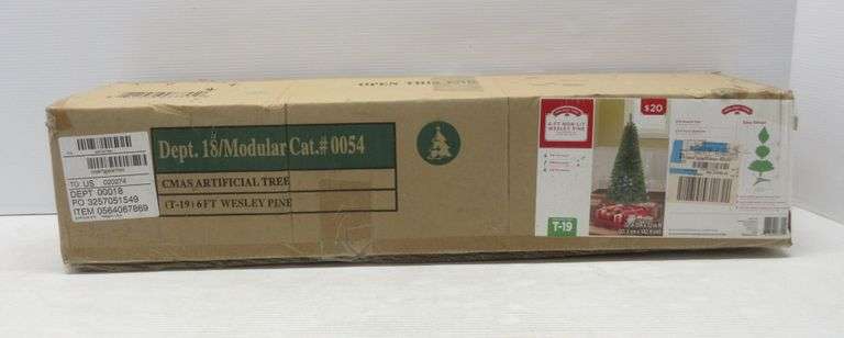 6' Christmas tree in box, Wesley Pine, new, never opened - Albrecht ...