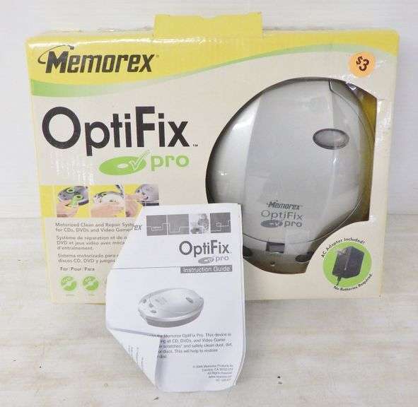 Memorex OptiFix Pro motorized CD/DVD/Video game disc repair system, NIB ...