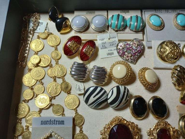 Large lot of 1970s to 1980s NOS jewelry, just the pieces with original ...