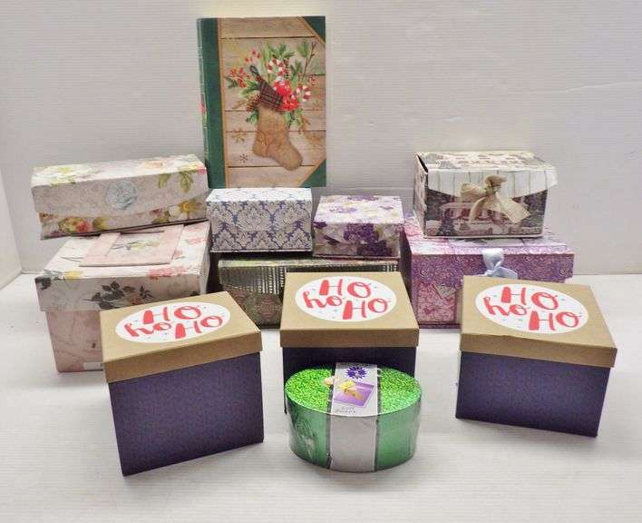 (10) Keepsake storage boxes, many different styles and sizes, new ...