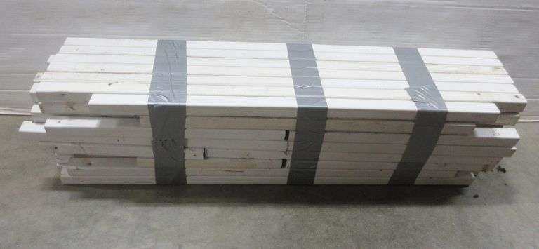 Pieces of square PVC tubing, include: (48) 32"L, and (11) Various ...