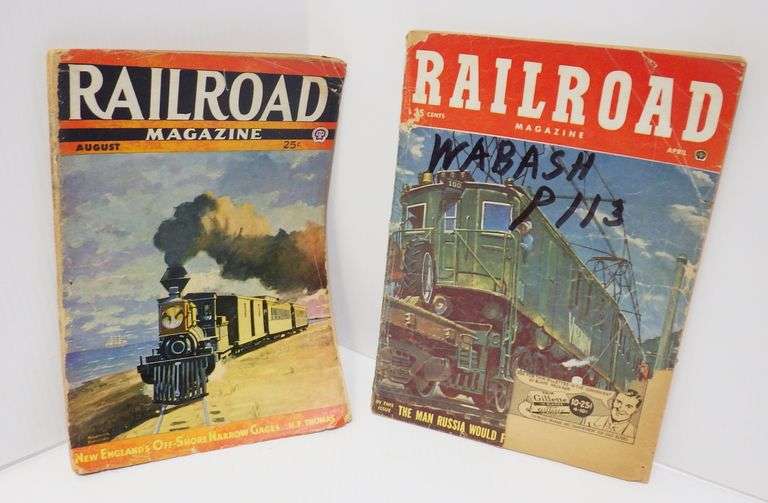 1943 and 1952 Railroad Magazines - Albrecht Auction Service
