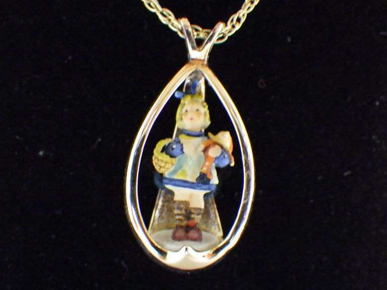 Goebel miniature Olszewski original necklace, 24"L, NIP, Except where ...