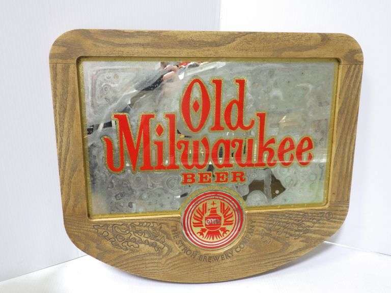 Old Milwaukee beer sign, 19 1/2"W x 17"H, used - Albrecht Auction Service
