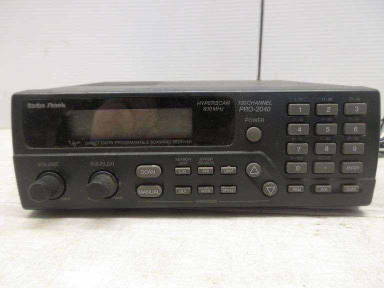 Radio Shack Pro 2040 Scanner, Police, Fire, and More - Albrecht Auction ...