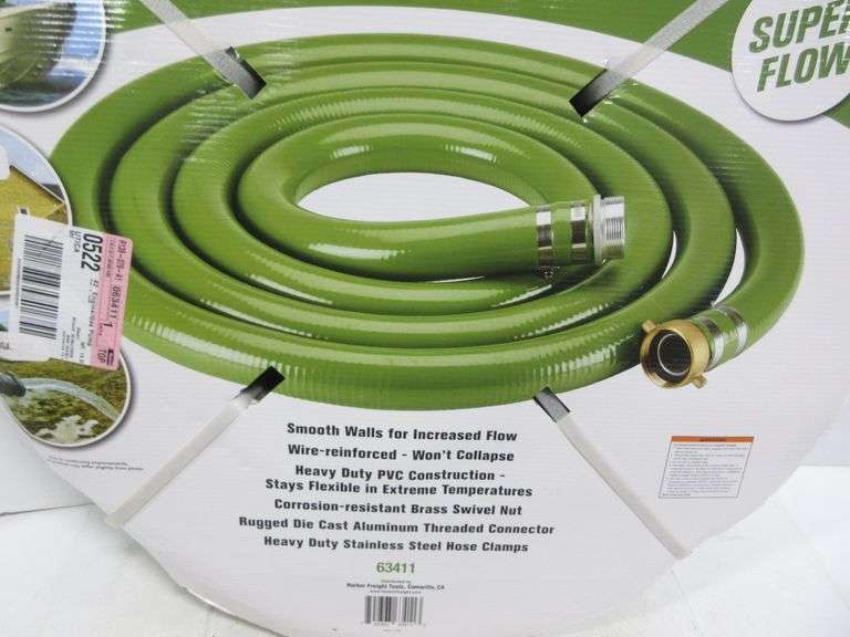 PVC intake hose for a water pump, 2” x 20’, in new condition - Albrecht ...
