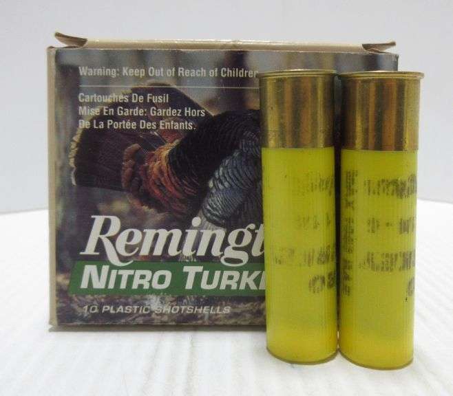 (10) Rounds of Remington "Nitro Turkey" 20-Gauge, 3" Chamber, No. 5 ...