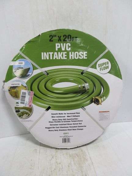 PVC intake hose for a water pump, 2” x 20’, in new condition - Albrecht ...
