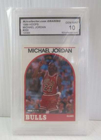 1989 Hoops Michael Jordan No. 200 Basketball Card - Albrecht Auction ...