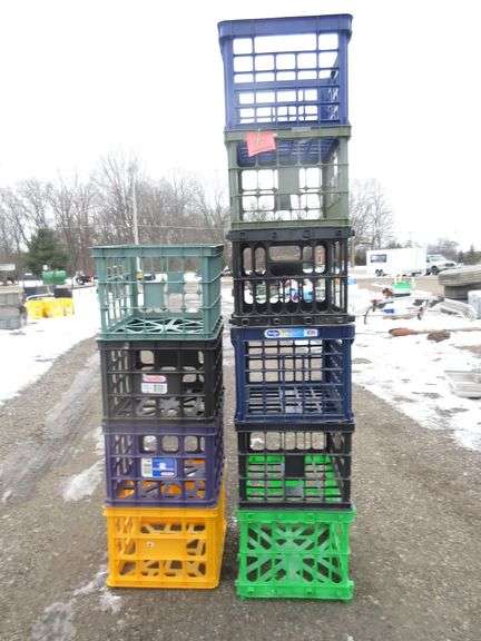 Stackable Interlocking Storage Crates, Heavy Duty, Different Colors ...