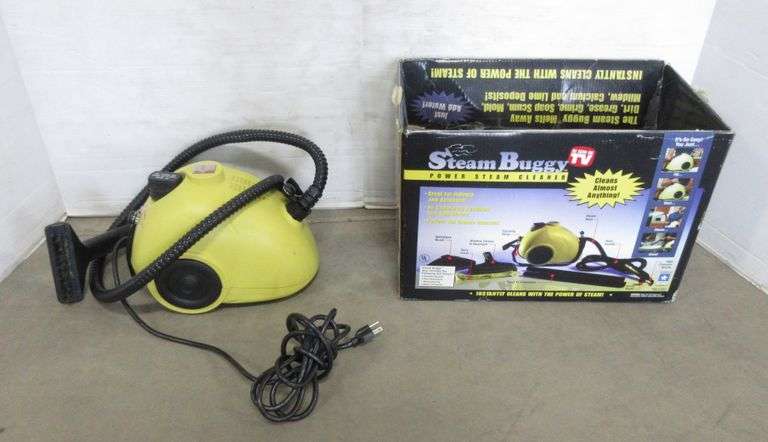 Steam buggy power steam Cleaner, has several cleaning Attachments ...