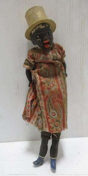 Antique Black Americana Man Doll, Push Tummy and His Tongue Sticks Out ...