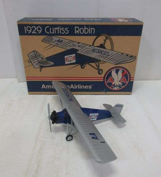 1999 ERTL American Airline 1929 Curtiss Robin Plane - Albrecht Auction ...