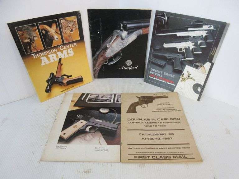 (6) Firearm Catalogs or Material, Including: Douglas Carlson, "Antique ...