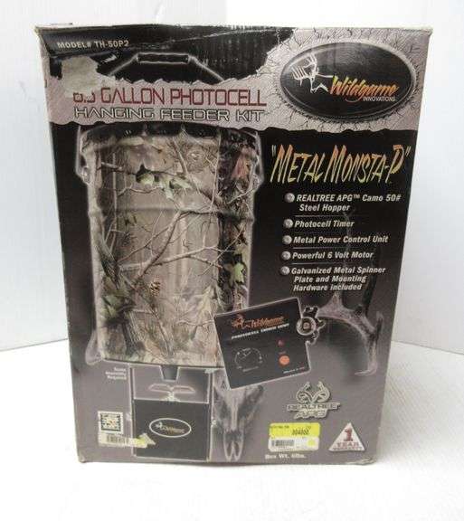 Wildgame Innovations 6.5-Gallon Photocell Hanging Feeder with Photocell ...