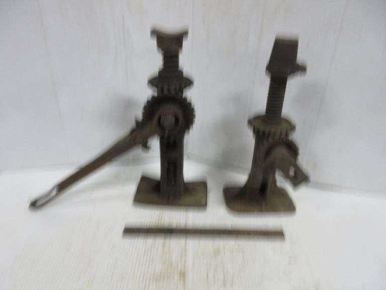 (2) Old Jacks with Handles - Albrecht Auction Service