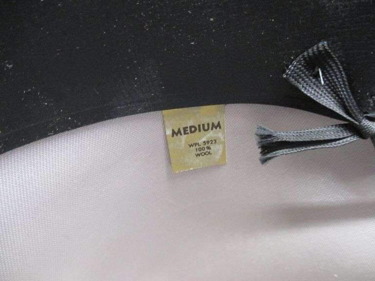 Adam New York men's 7 ½, formal mart mens medium top hat, fur trimmed ...