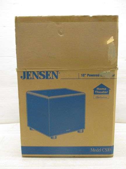 Jensen 10” powered subwoofer, in original box - Albrecht Auction Service