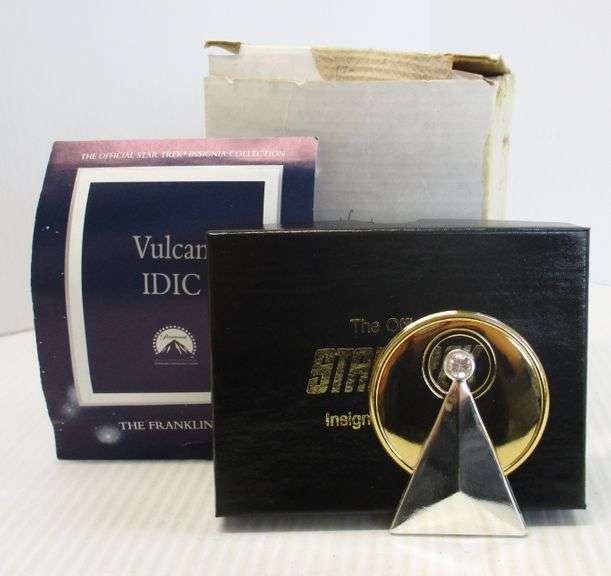Star Trek Franklin Mint "Vulcan IDIC" of the Vulcan culture metal ...