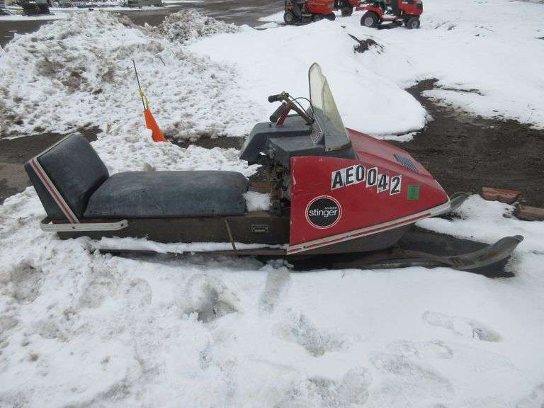 1970 Scorpion Stinger snowmobile, CCW motor twin-cylinder, serial no. 1 ...