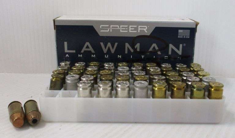 (50) Various types of .40 S&W ammo, hollow points and solid bullets ...
