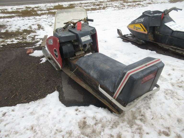 1970 Scorpion Stinger snowmobile, CCW motor twin-cylinder, serial no. 1 ...