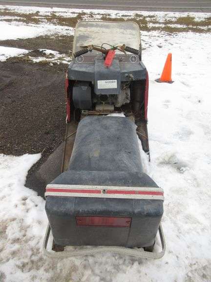 1970 Scorpion Stinger snowmobile, CCW motor twin-cylinder, serial no. 1 ...