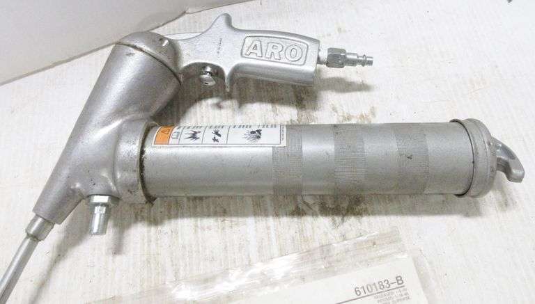 ARO air powered grease gun, like new - Albrecht Auction Service