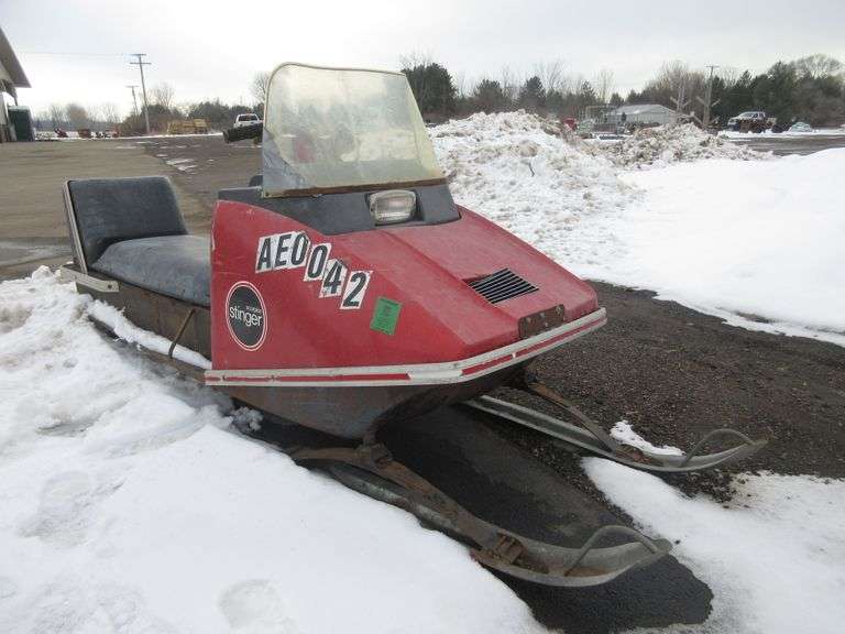 1970 Scorpion Stinger snowmobile, CCW motor twin-cylinder, serial no. 1 ...