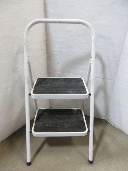 Tricam two-step folding step stool, 17"W, has wear - Albrecht Auction ...