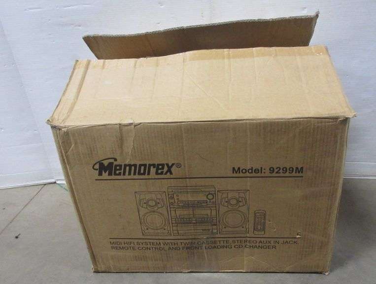 Memorex model 9299M, AM/FM stereo turntable, double cassette, and three ...