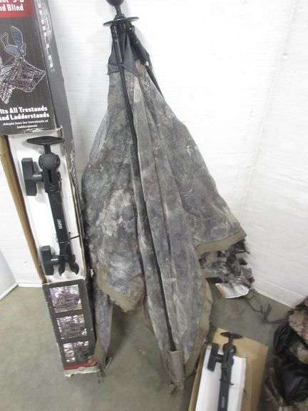 Hawk EZ conceal universal blind kit, 12' x 32H, easy to attach portable ...