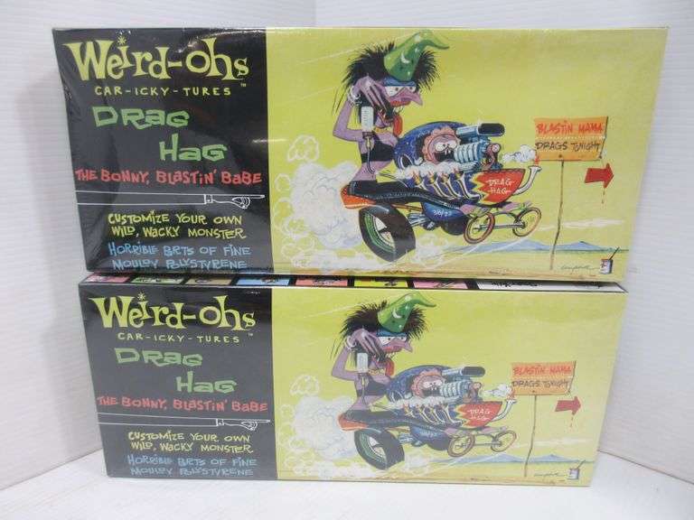 (2) Collectors Weird-Ohs Drag Hag collectors model kits, new, factory ...