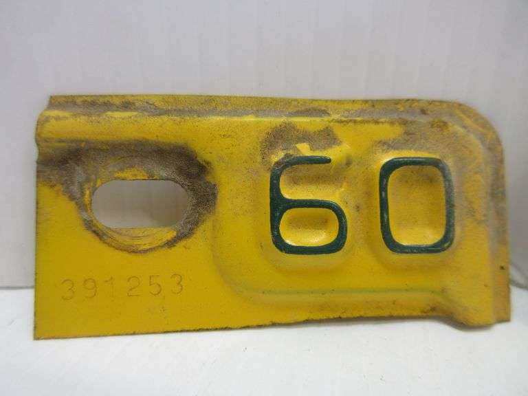 Set of (2) 1960 Michigan License Plate Tabs, matched serial No., in ...