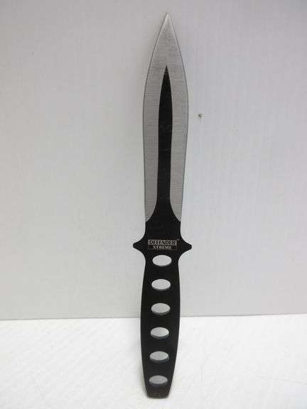 (3) 6" Defender throwing knives - Albrecht Auction Service