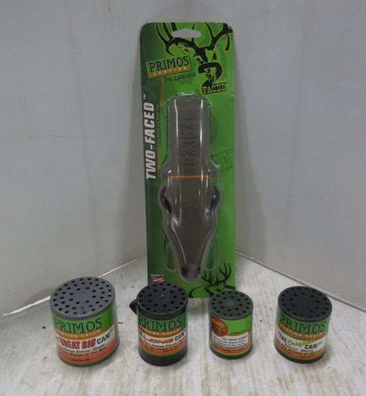 PRIMOS deer calls, (1) Two-Faced deer grunt and bleat call, new; (4 ...