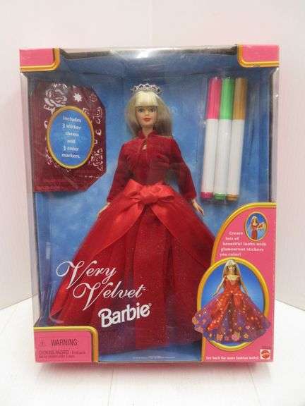 Very Velvet Barbie doll, 1998 Mattel, NIB - Albrecht Auction Service