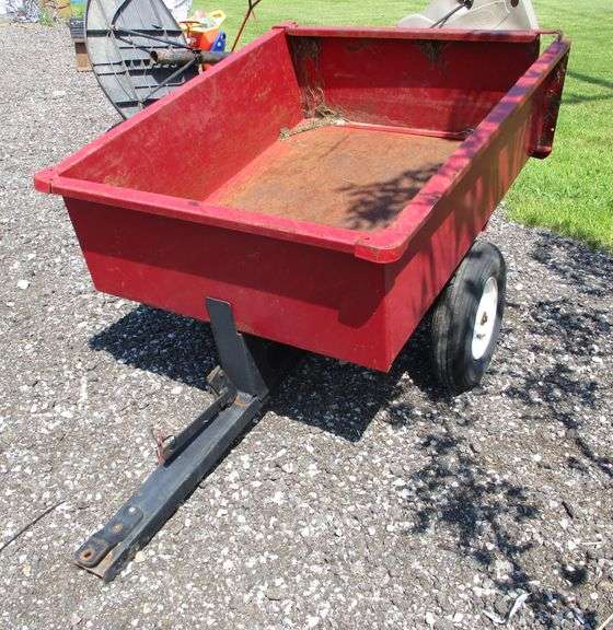 Two-Wheel wagon for lawn mower, 34" x 42" x 12", in good condition ...