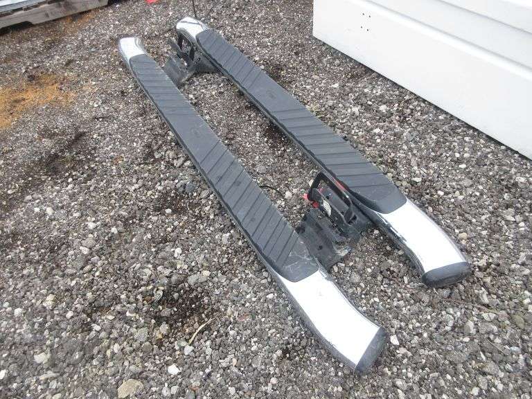 Ford oval tube style side steps for pickup, 76"L, excellent condition ...